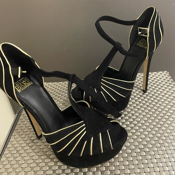 Truth Dare | Shoes | Truth Dare By Madonna Black Suede Stiletto Heels ...